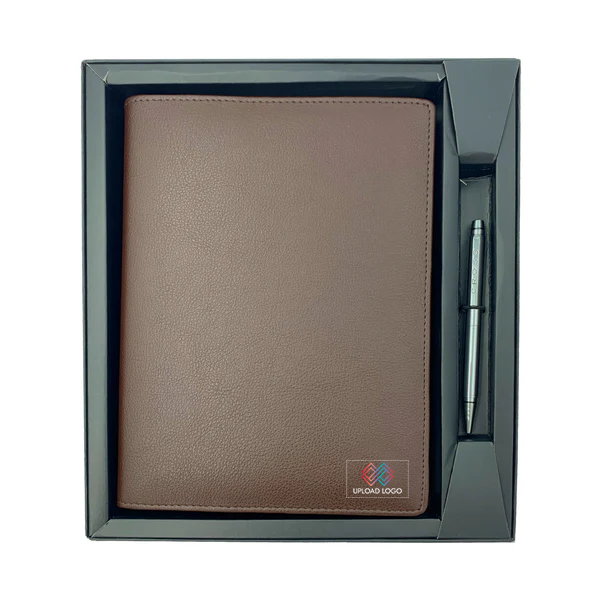 Liam Planner With Agenda Pen-Brown – Giftech Global